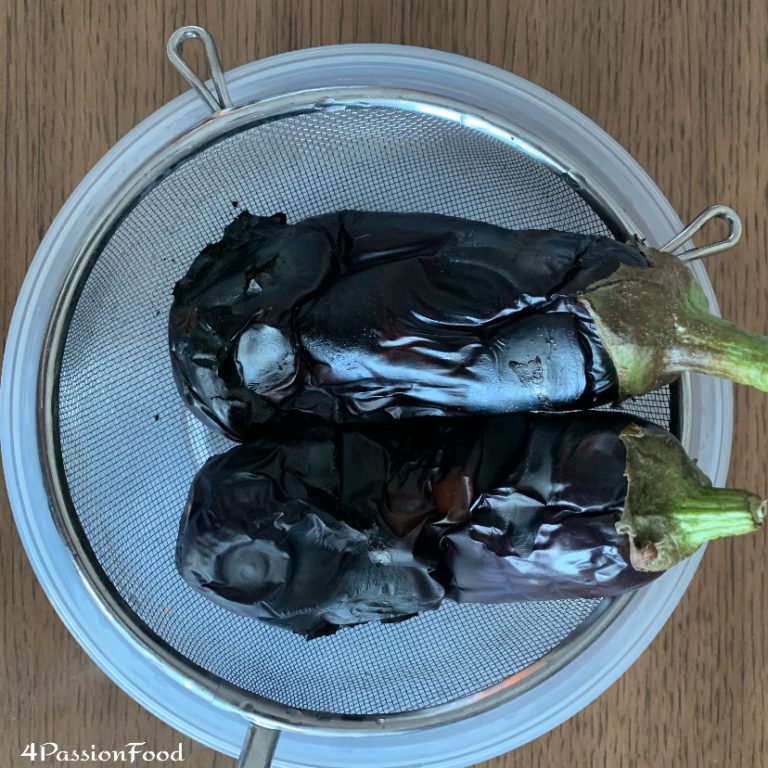 Baby gem lettuce with burnt aubergine yoghurt, smacked cucumber ...