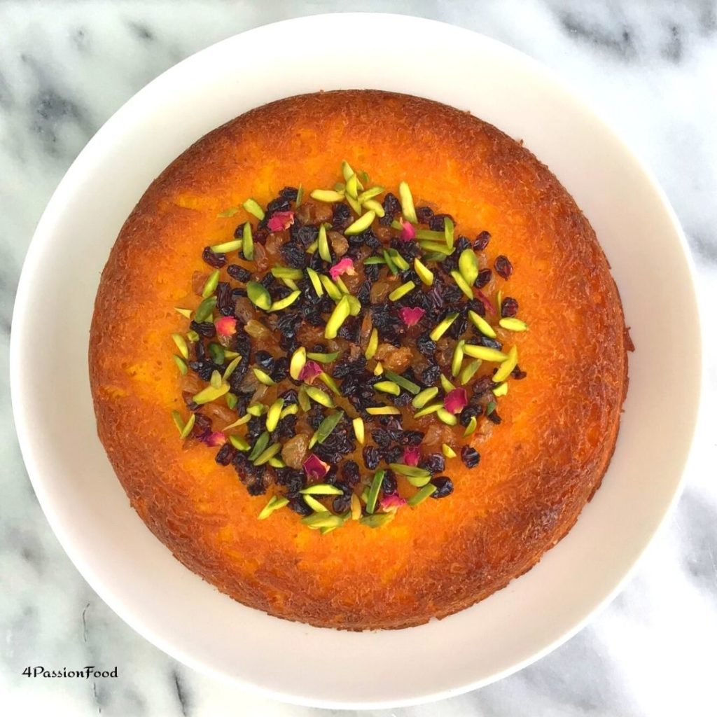 Crispy baked Persian rice - “Tahchin” - 4passionfood - English