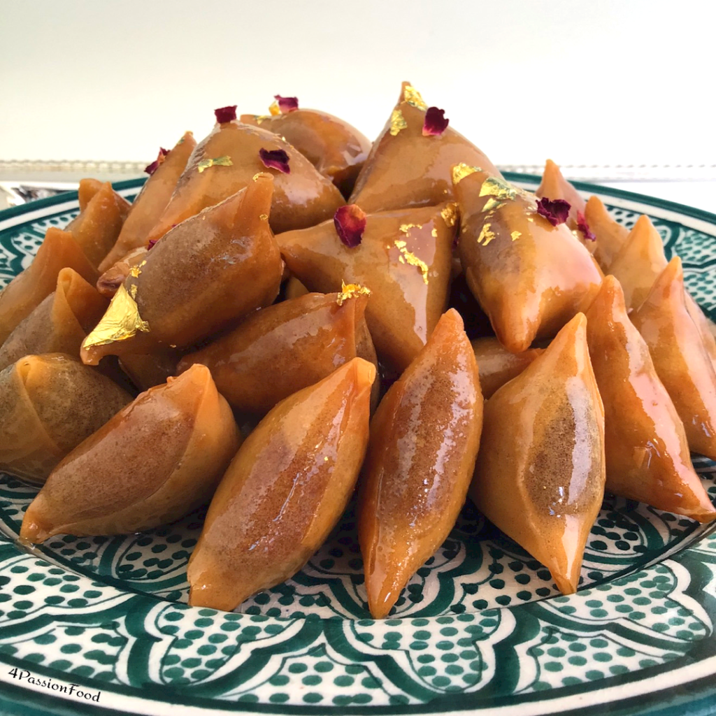 Almond briwats or “Moroccan almond samosas” - 4passionfood - English