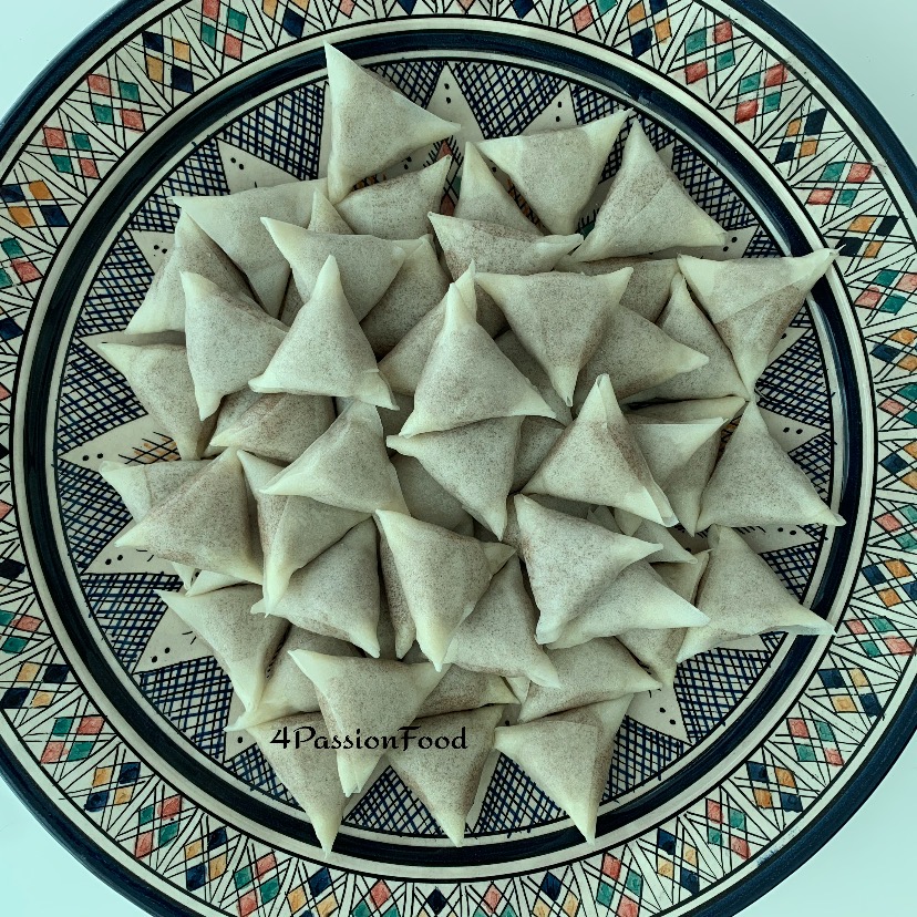 Almond briwats or “Moroccan almond samosas” - 4passionfood - English