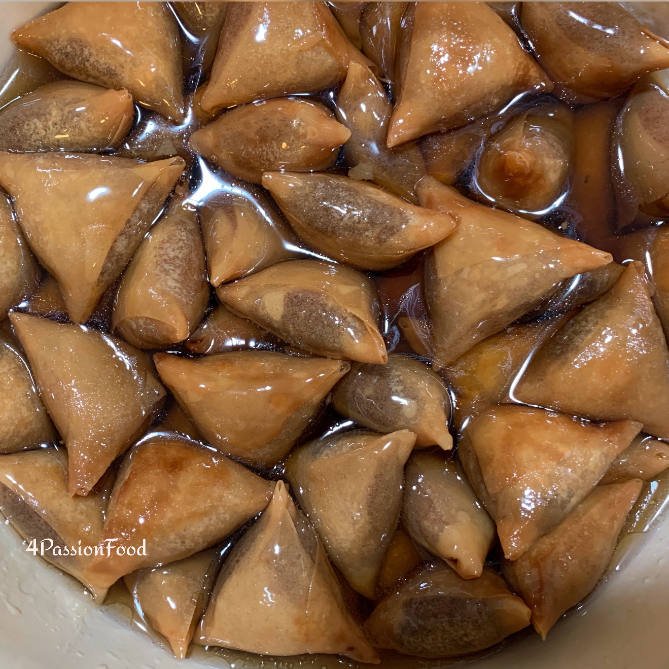 Almond briwats or “Moroccan almond samosas” - 4passionfood - English