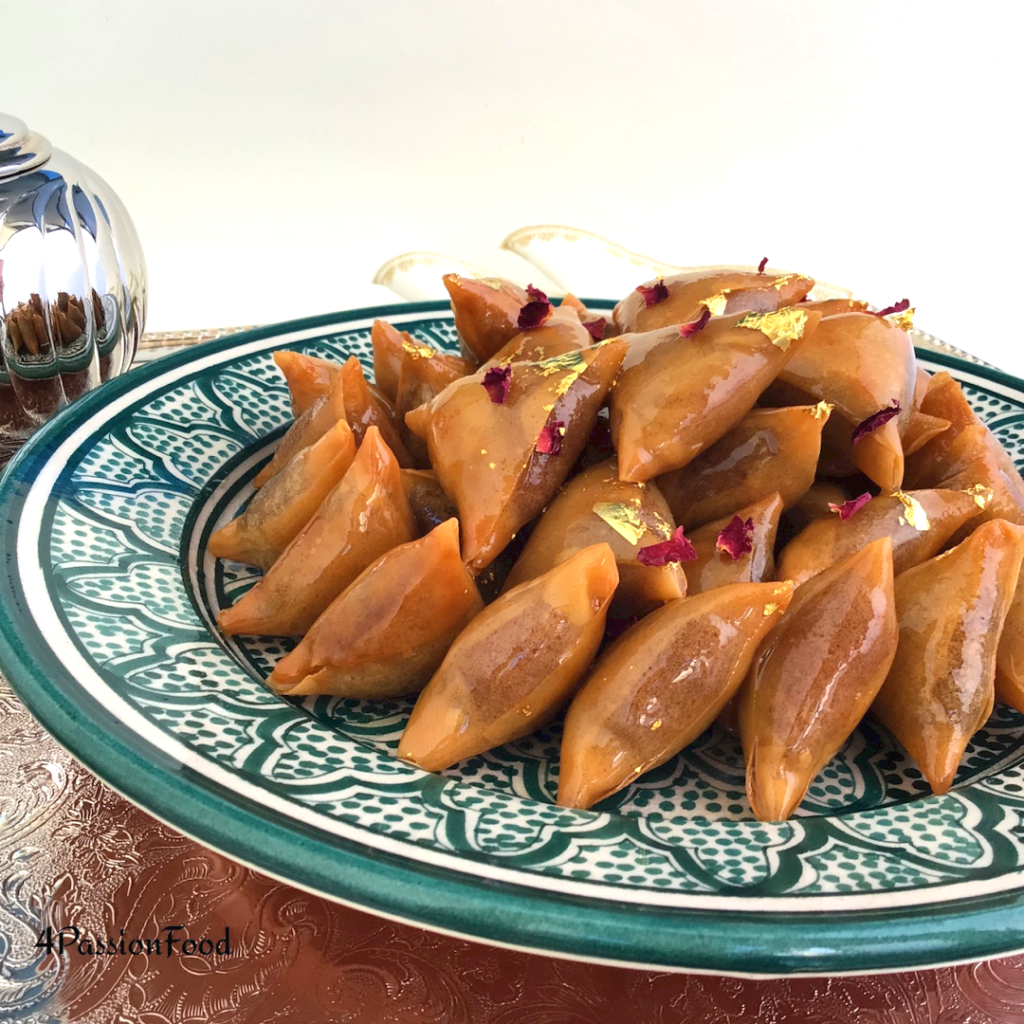 Almond briwats or “Moroccan almond samosas” - 4passionfood - English