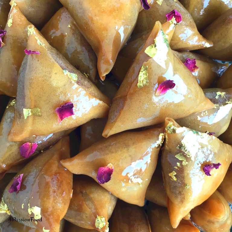 Almond briwats or “Moroccan almond samosas” - 4passionfood - English