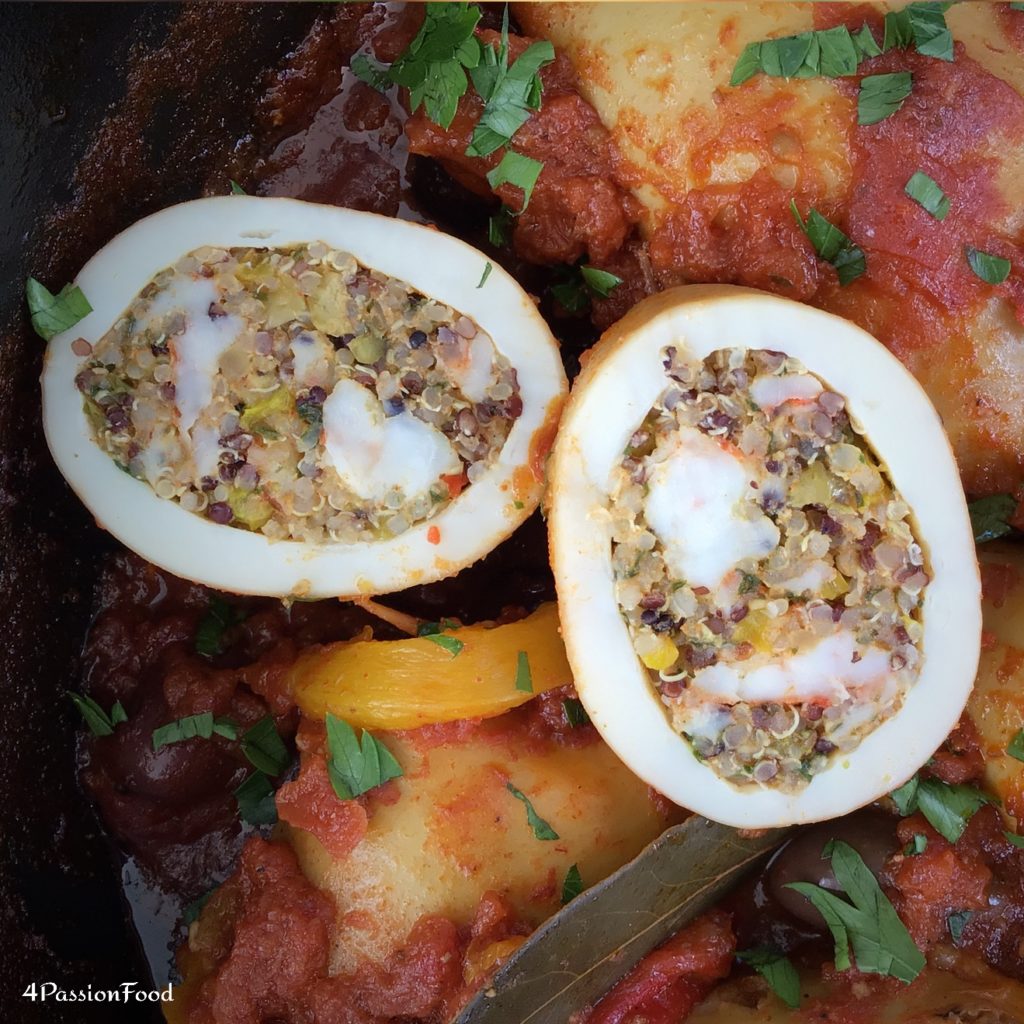 Calamars farcis au quinoa à la marocaine - 4passionfood